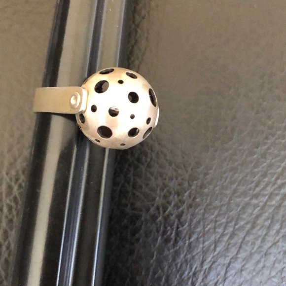 Jewelry | Sterling Silver Kinetic Orb Ring Sz 75 | Poshmark